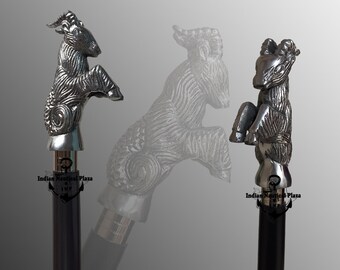 Goat Head Walking Stick - Etsy
