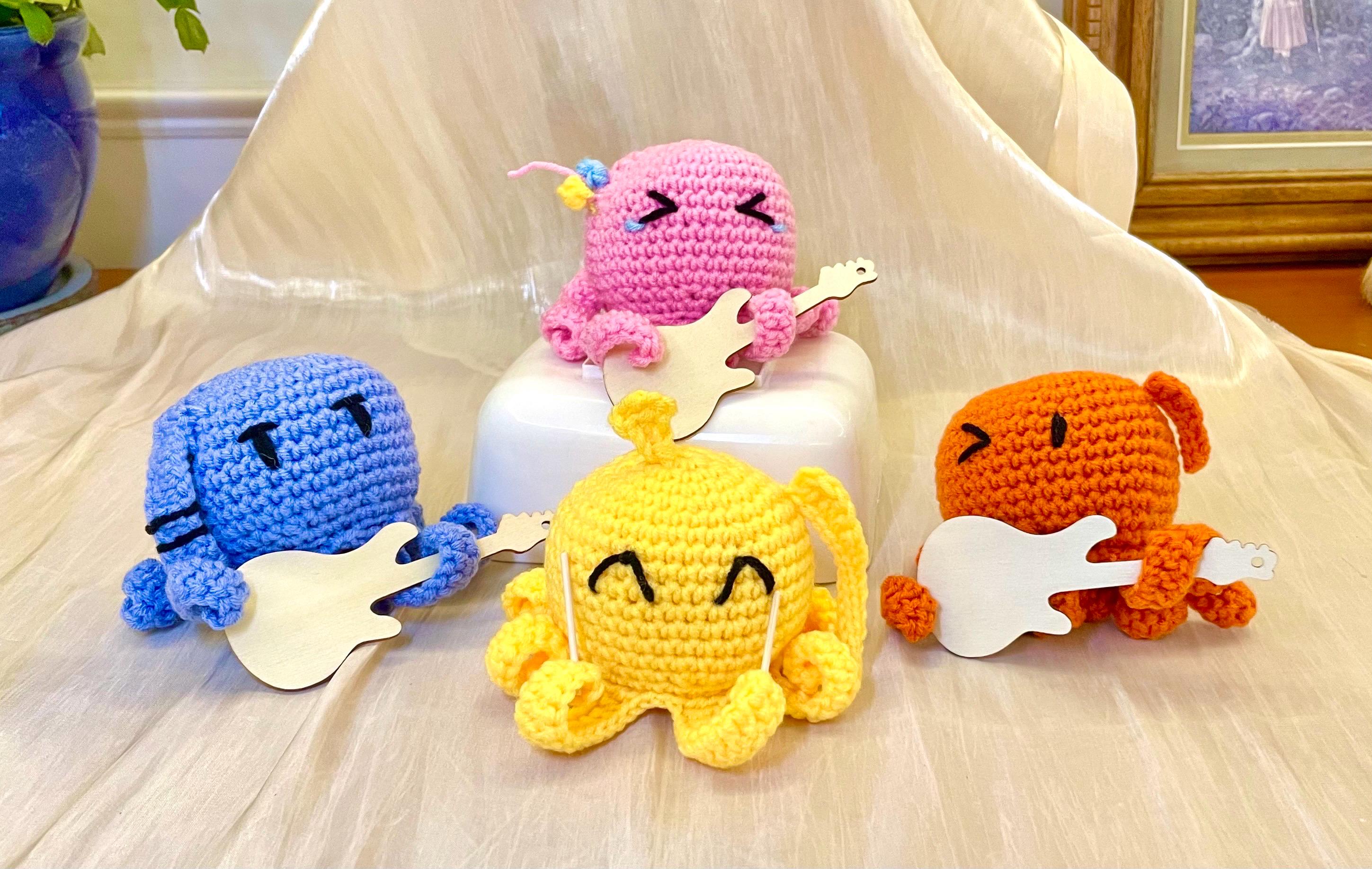 Handmade Bocchi the Rock Crochet Octopus Plush - Etsy