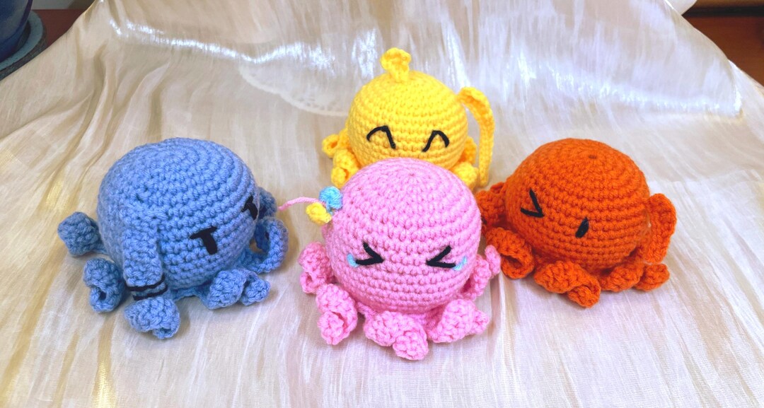 Handmade Bocchi the Rock Crochet Octopus Plush - Etsy