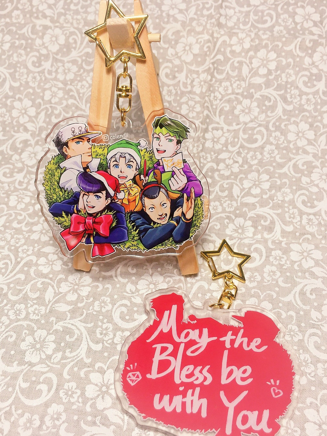 Diamond is Unbreakable Christmas Acrylic Charm Keychain Lanyard - Etsy