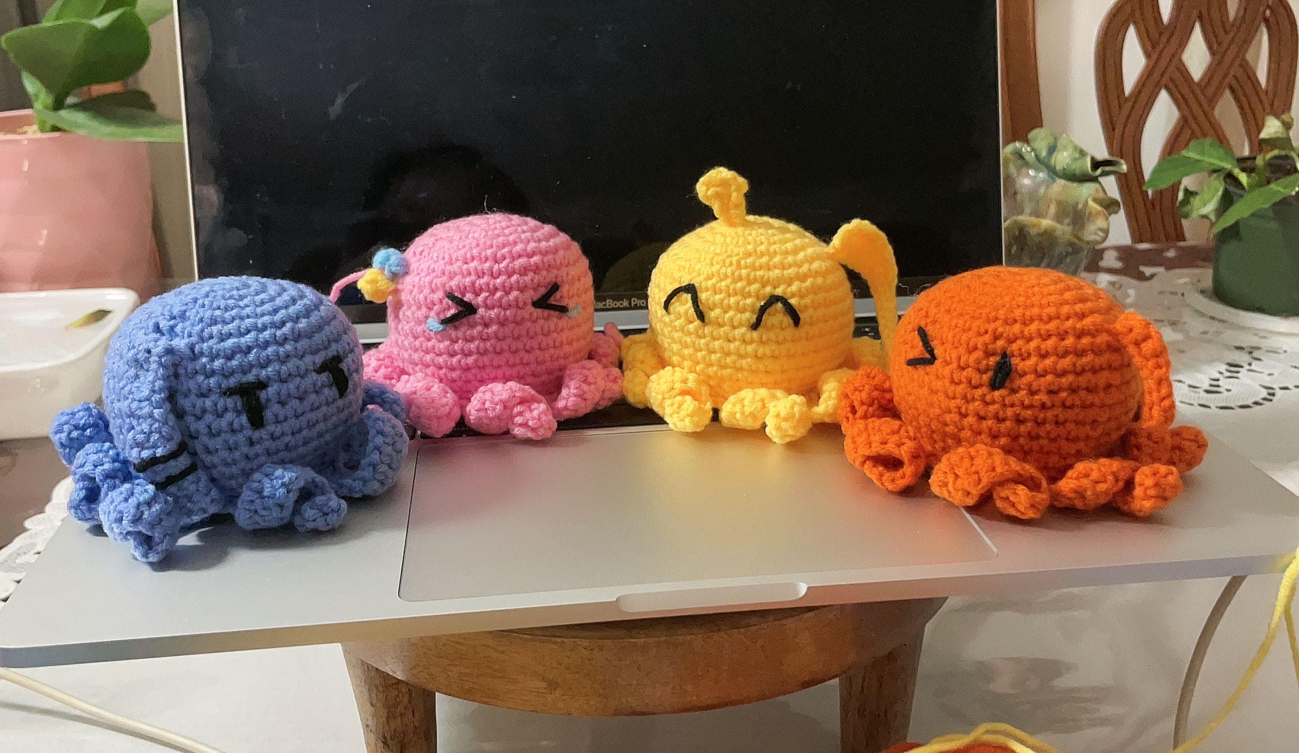 Handmade Bocchi the Rock Crochet Octopus Plush - Etsy