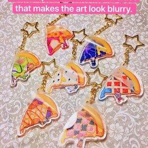 2” Passione Pizza Pie Charm Acrylic Lanyard - Etsy