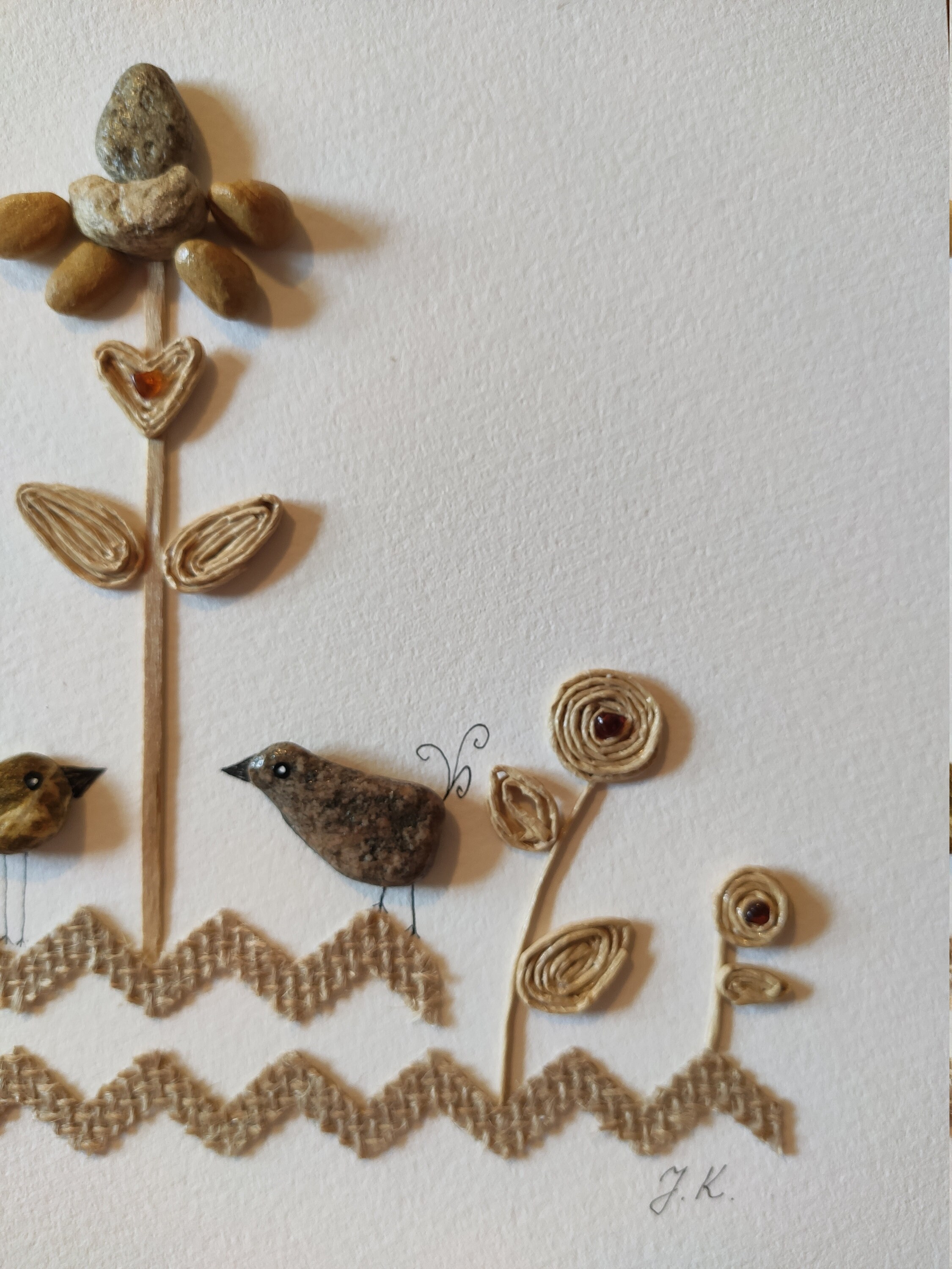 Birds Gift Birds Pebble Art Picture Pebble Art Birds | Etsy