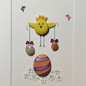 Easter Gift Pebble Art Easter Picture Pebble Art Birds Family Gift Mom ...