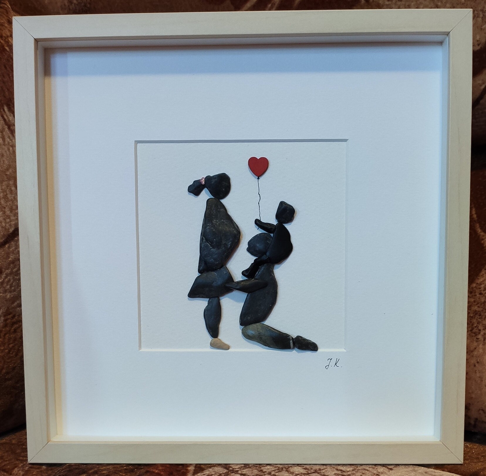 Personalised New Baby Gift Pebble Art Family of 4 Pebble Art - Etsy