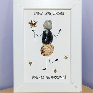 Thank You Teacher Gifts/ Teacher Pebble Art/ Teacher Appreciation ...