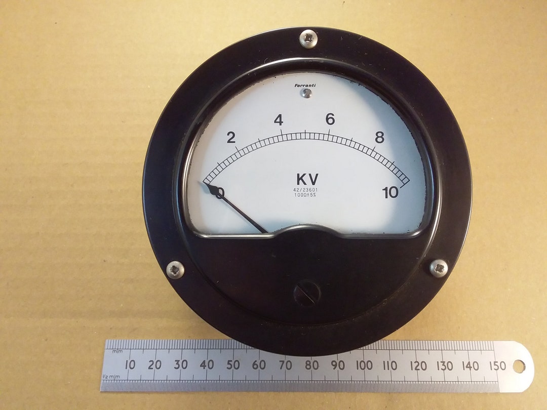 Moving Coil Meter 1ma With 0 to 10kv Scale 105mm Diameter Circular - Etsy