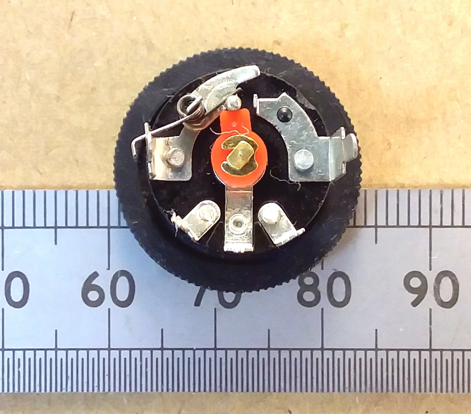 Volume Control Potentiometer Switched 21mm Black Thumbwheel Knob 5K - Etsy