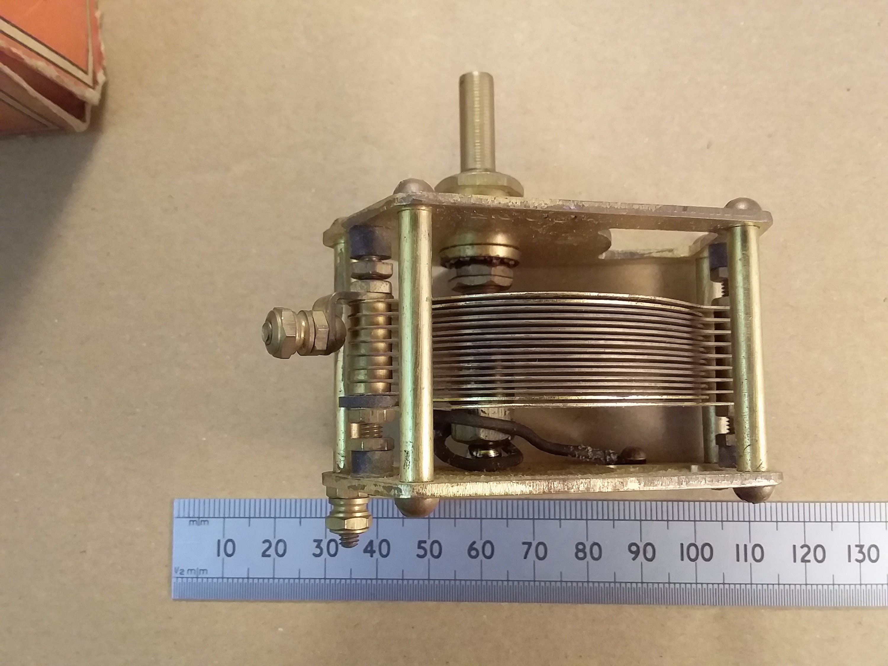 Variable Condenser Capacitor 0.0003uf 300pf Polar Brass - Etsy