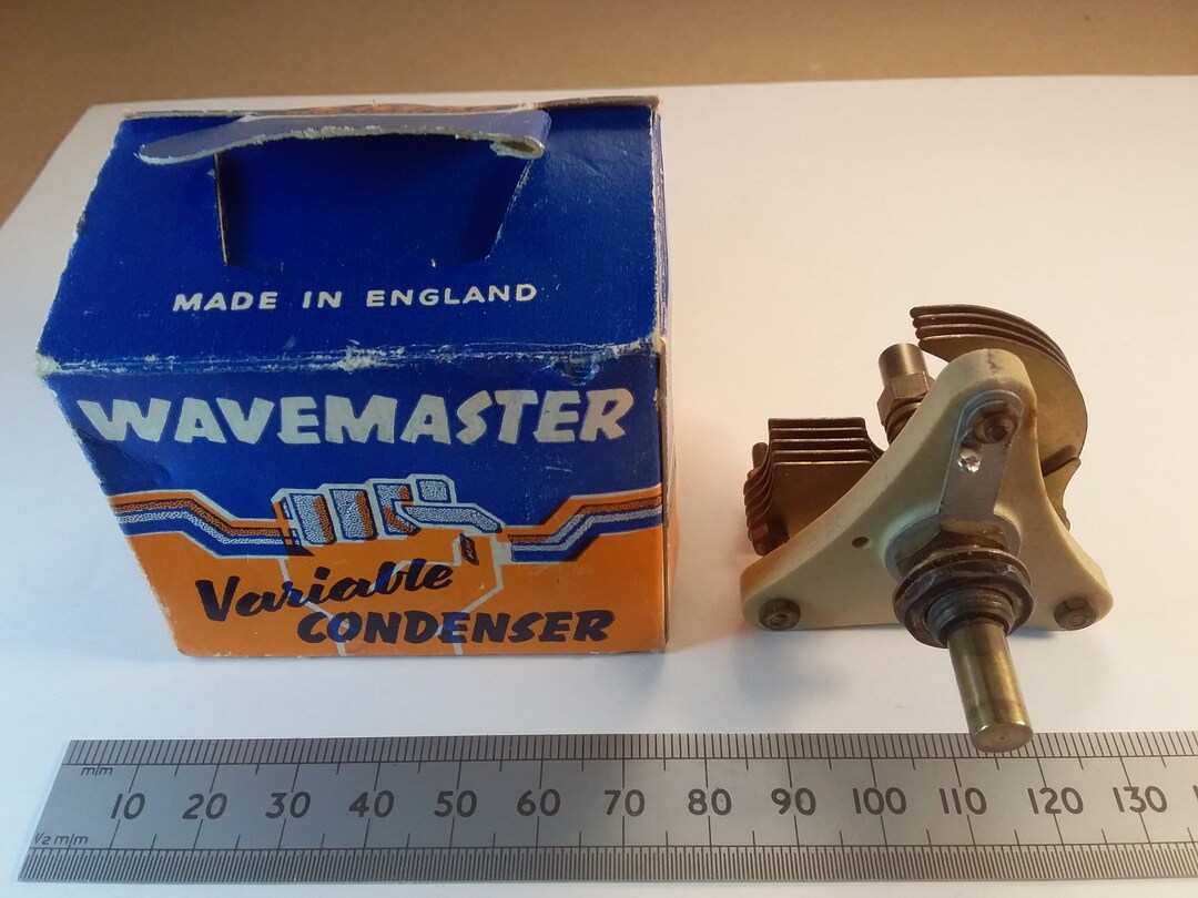 90pf Air-spaced Variable Capacitor Brass Plate Shortwave Tuning or ...