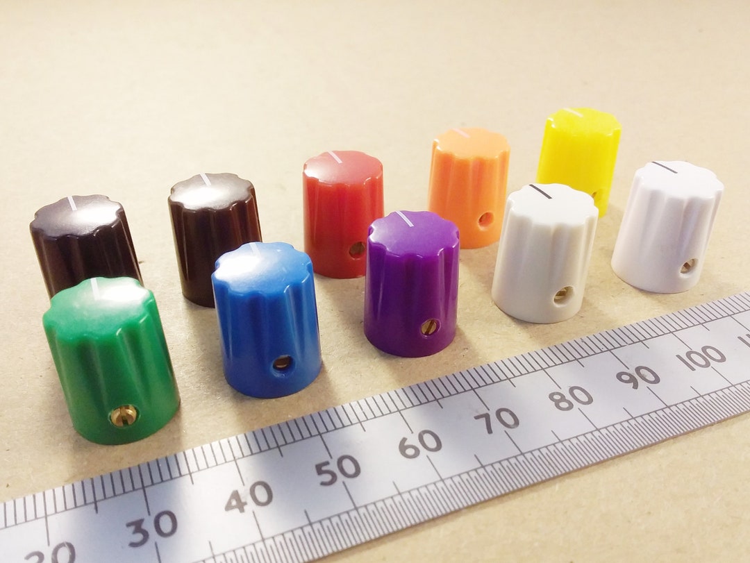13mm Control Knob for 0.25" Round or 6mm Splined Shafts 1900h - Etsy