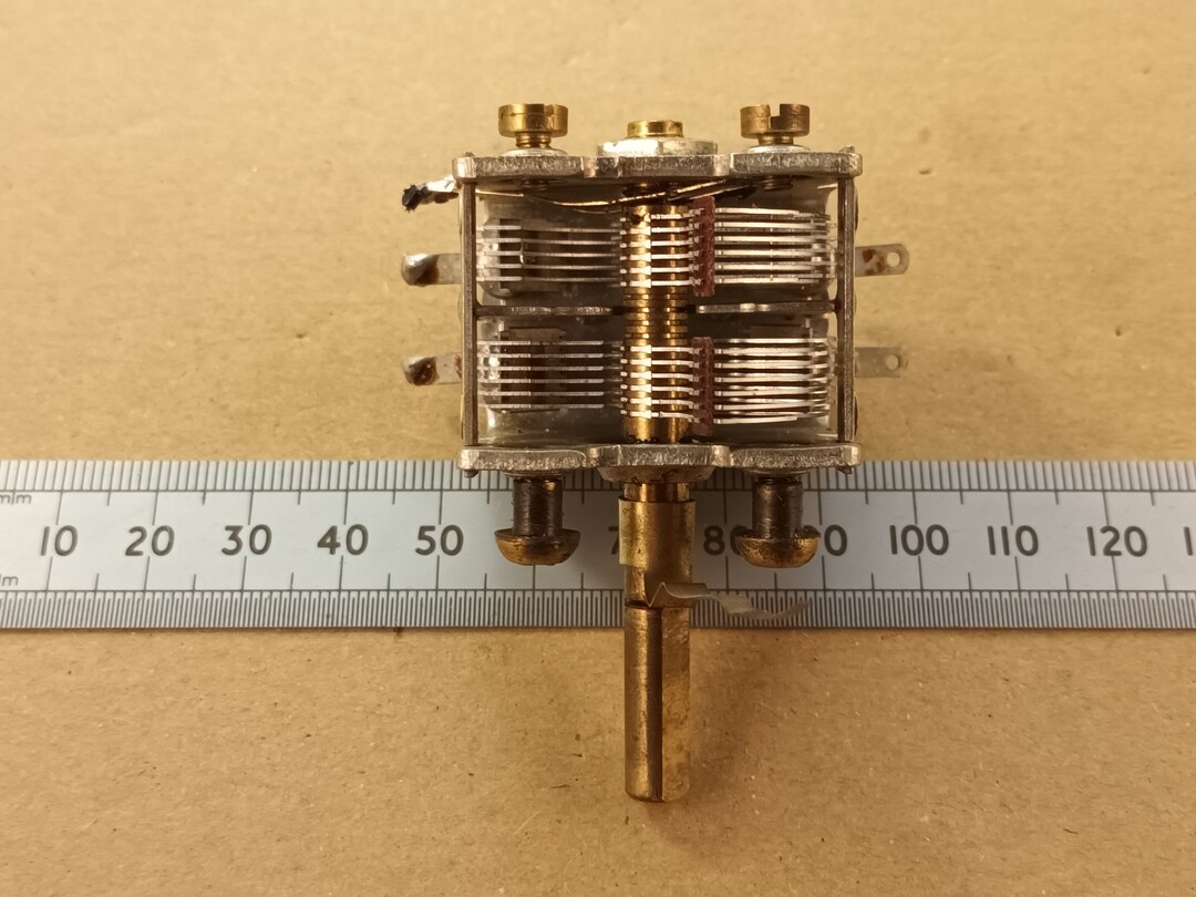 170 130pf 300pf Total Dual Gang Air Spaced Variable Capacitor 5 1 ...