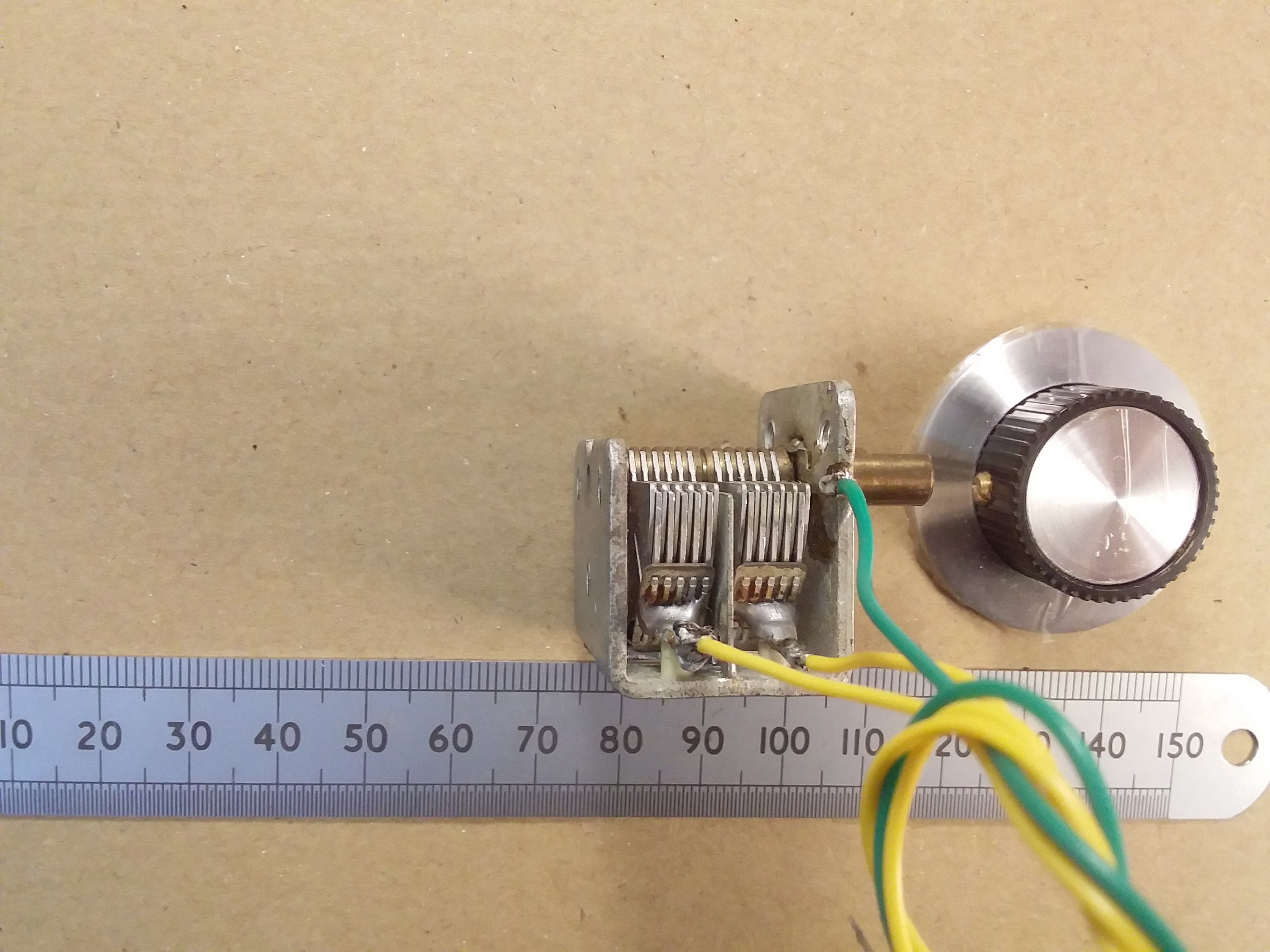 Variable Capacitor Air-spaced 160pf X2 320pf Total Dual Gang Includes ...