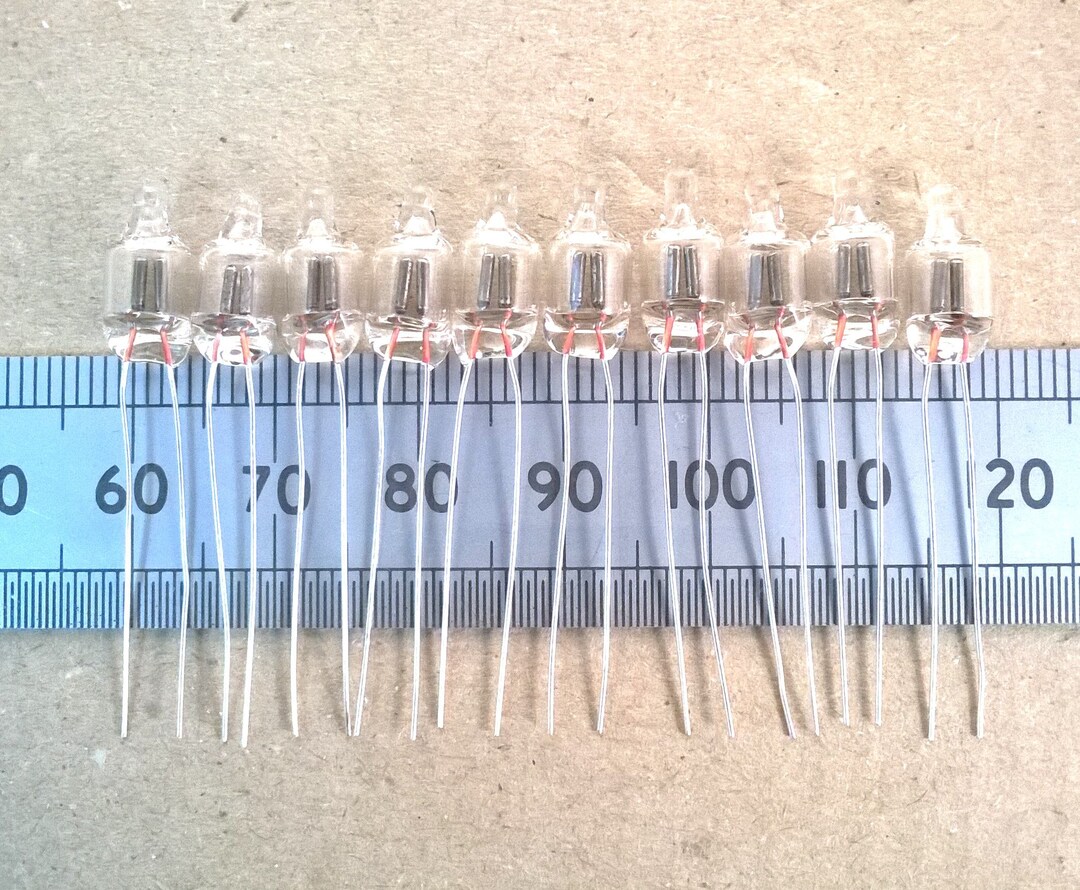 Miniature Neon Bulb 6mm Diameter Mains Indicator Glow Lamps. - Etsy