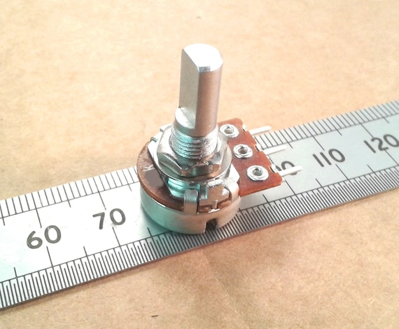 Potentiometer Shaft Flat Points to Wiper 16mm Flatted 6.0mm D - Etsy