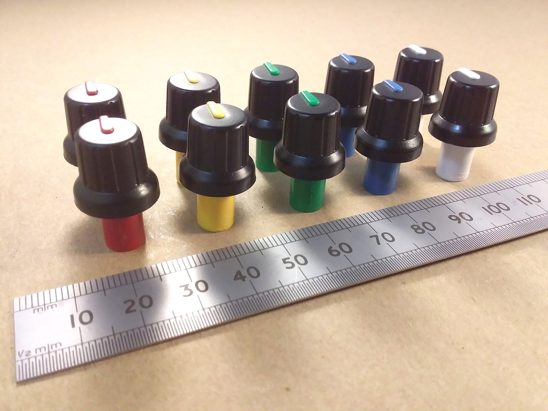 Panel Extension Volume Control Knob for 6.0mm D Shaft Pots - ABS ...