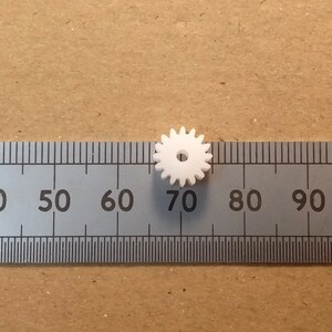 Miniature Plastic Cog Gear Wheel Worm or Shaft With 2mm Hole - Etsy