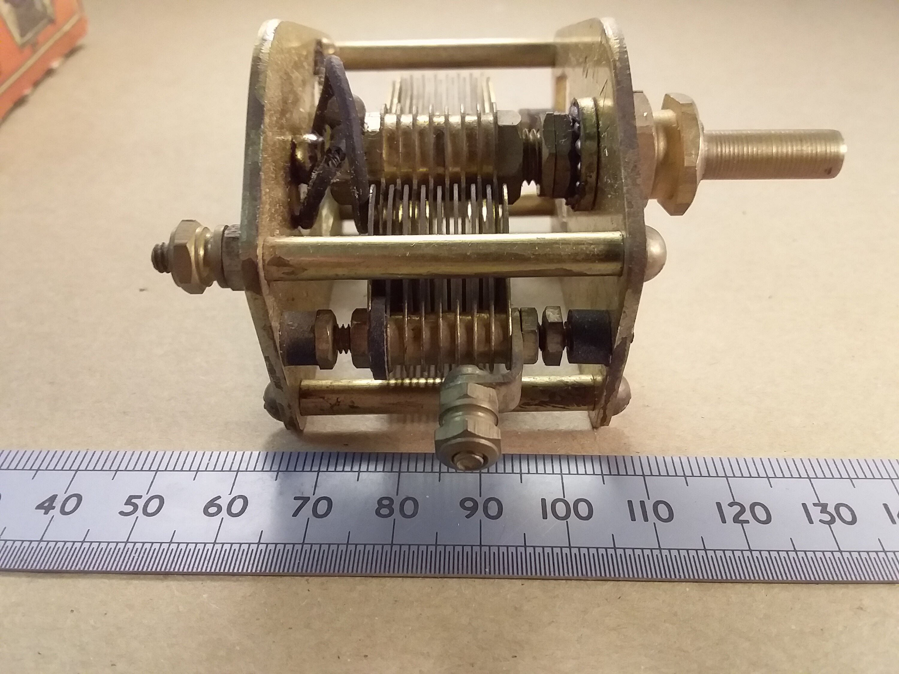 Variable Condenser Capacitor 0.0003uf 300pf Polar Brass - Etsy