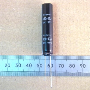 450V High Voltage Electrolytic Capacitor for Valve Tube Radio HT Rubycon QXW 47uf 100uf or 220uf ...