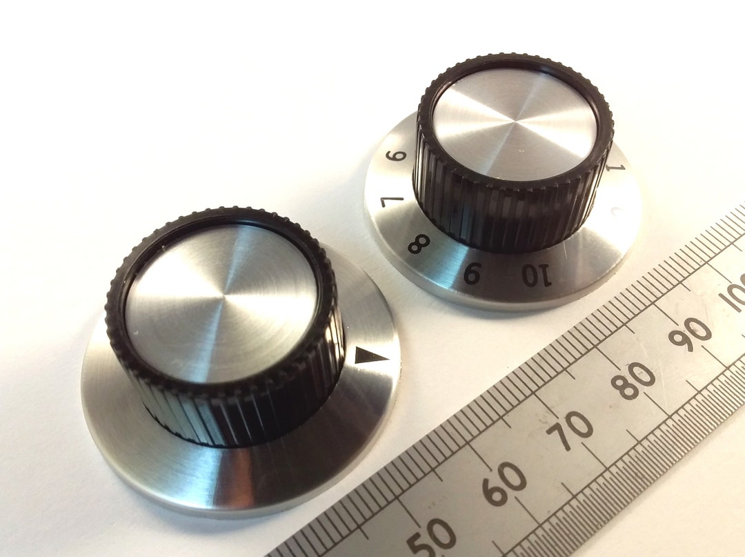 Control Knob With Aluminium Skirt 0 To 10 Or Pointer Markings For
