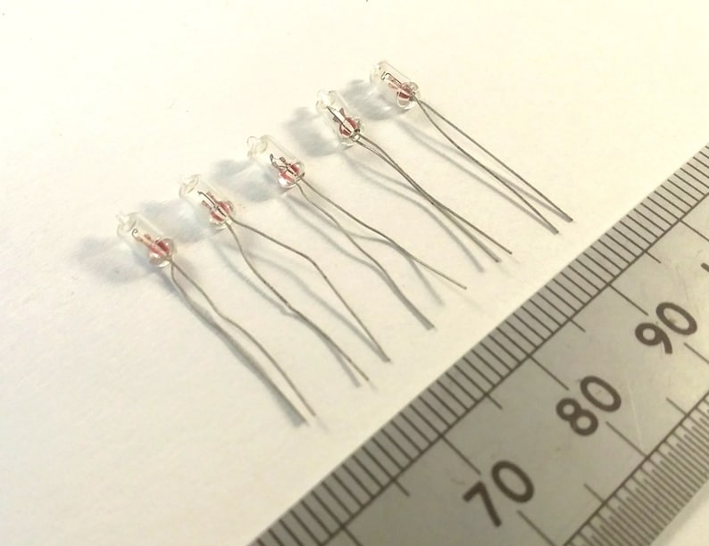 3mm 6V Low Current Grain of Wheat Light Bulb 16ma 0.1 Watt Grain of ...