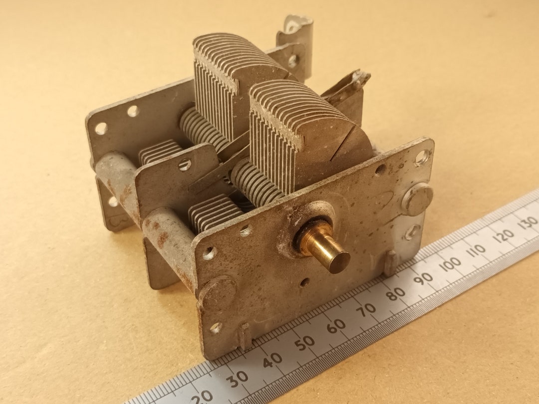 Variable Capacitor 600 600pf Dual Gang Air Spaced 1200pf - Etsy Australia