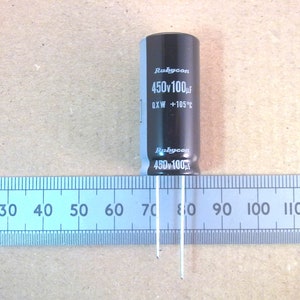 450V High Voltage Electrolytic Capacitor for Valve Tube Radio HT Rubycon QXW 47uf 100uf or 220uf ...