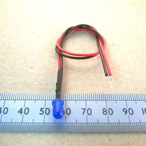 LED 5mm 12V Pre-wired 12 Volt Diffused Lens Various Colors Constant - Etsy