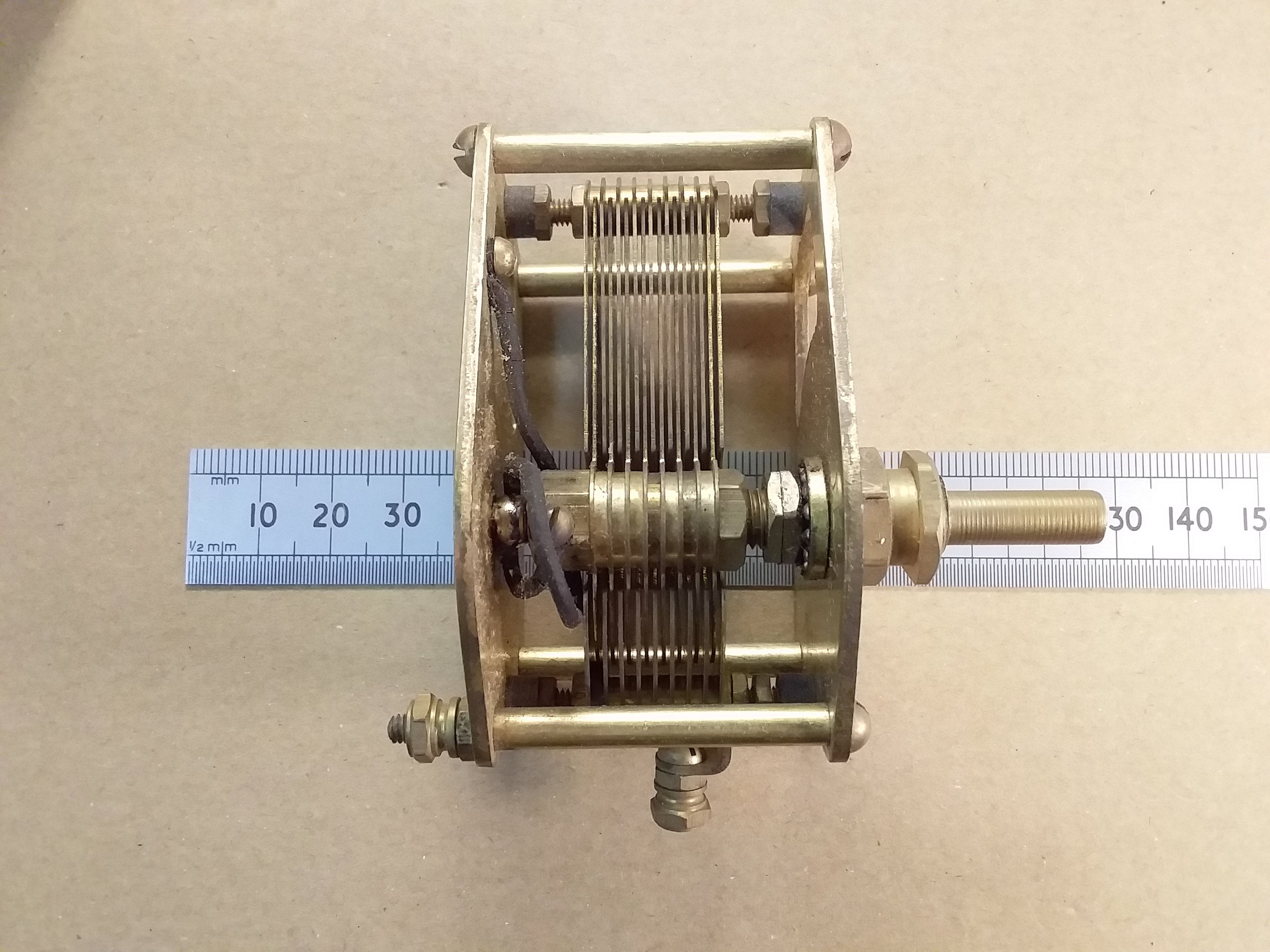 Variable Condenser Capacitor 0.0003uf 300pf Polar Brass - Etsy