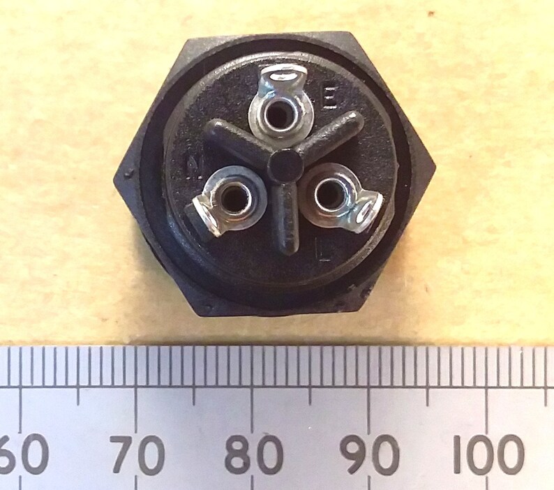 Bulgin 3-pin Panel Plug Power Connector Socket for Weller Soldering ...