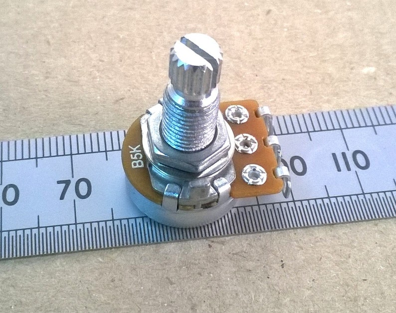 10mm Long Thread T18 Splined Shaft Linear Track Potentiometer 16mm Lin ...