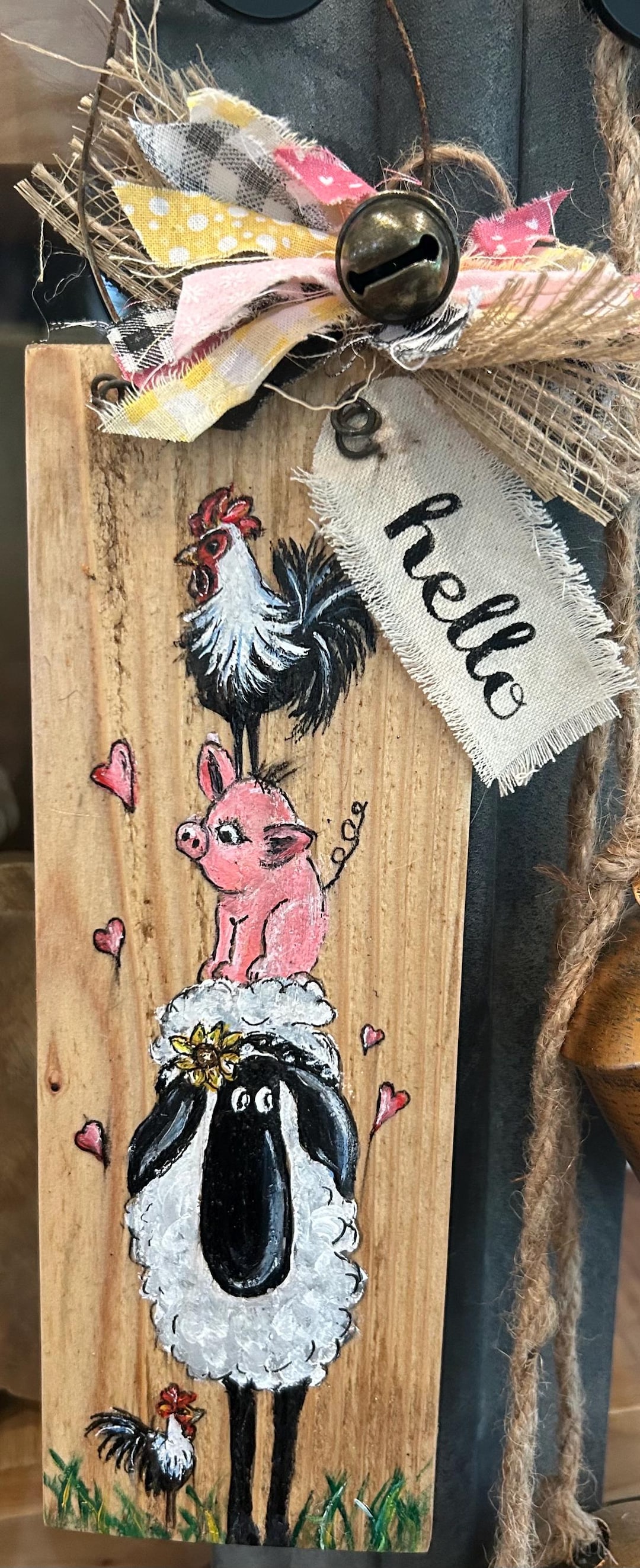 Rustic Hand Painted Farmhouse Sign - Etsy