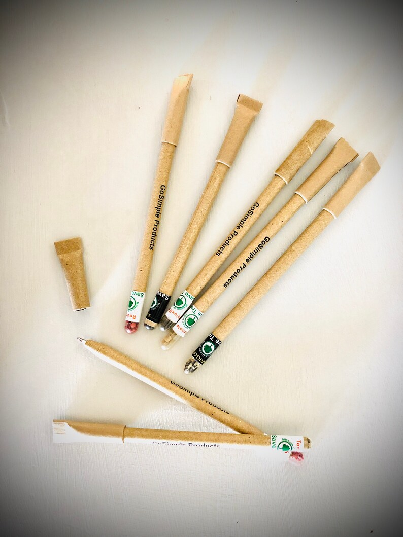 Recycled Paper Pens and Plantable Paper Pens-blue - Etsy