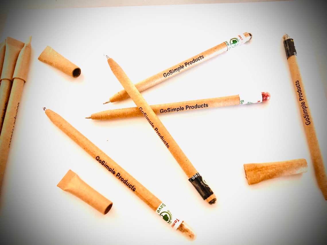 Recycled Paper Pens and Plantable Paper Pens-blue - Etsy