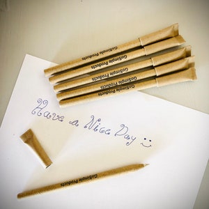 Recycled Paper Pens and Plantable Paper Pens-blue Ink-environment ...