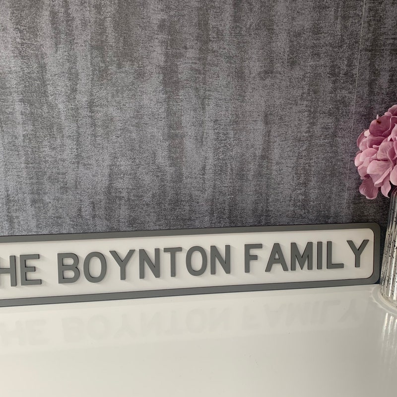 Family Name Street Sign - Etsy