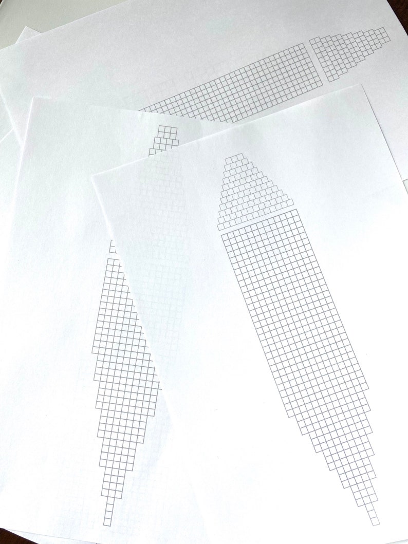 Bead Template Beading Graph Blank Template Paper Graph | Etsy