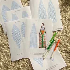 Bead Template - Beading Graph - Blank Template - Paper Graph Pattern ...