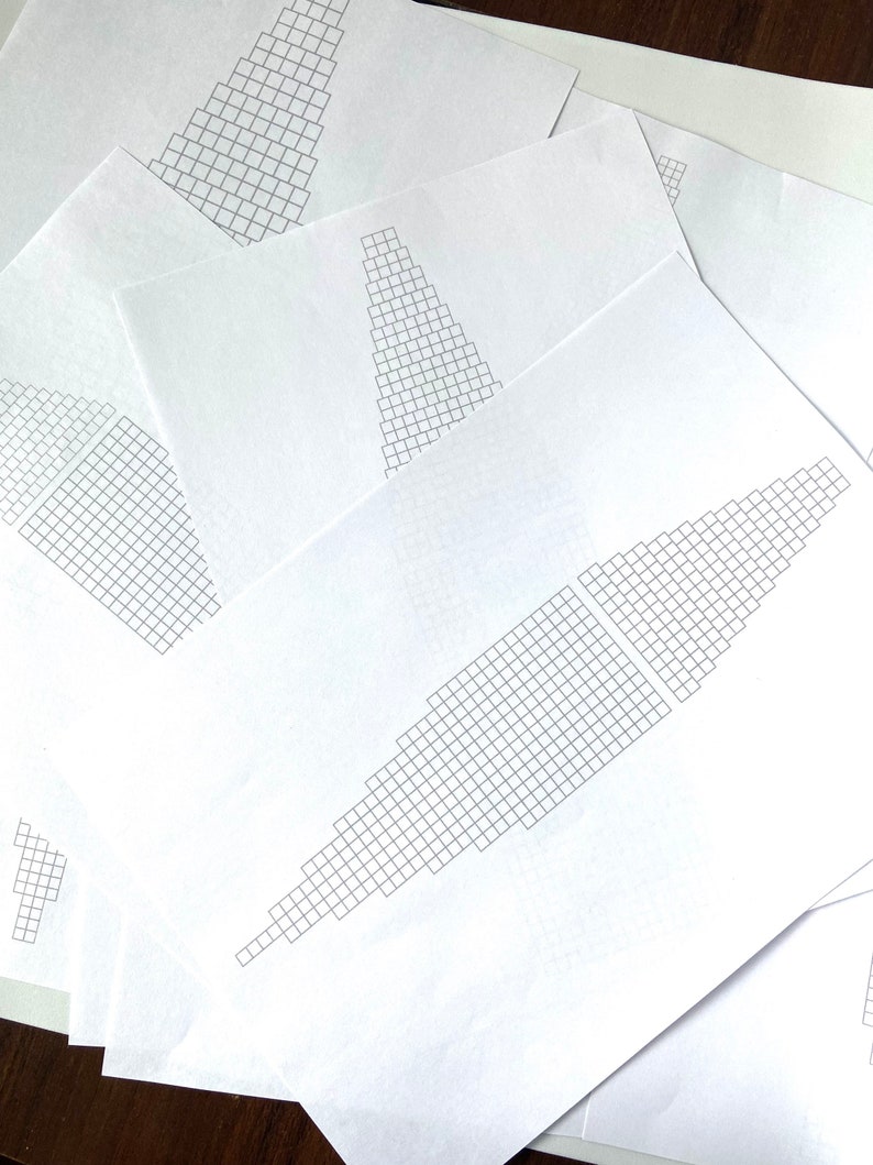 Bead Template Beading Graph Blank Template Paper Graph - Etsy