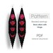 Nothern Lights Beaded Earrings Pattern Brick Stitch With Fringe Aurora ...