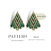 Brick Stitch Pattern. Beaded Earrings With Fringe. Christmas Deer Print ...