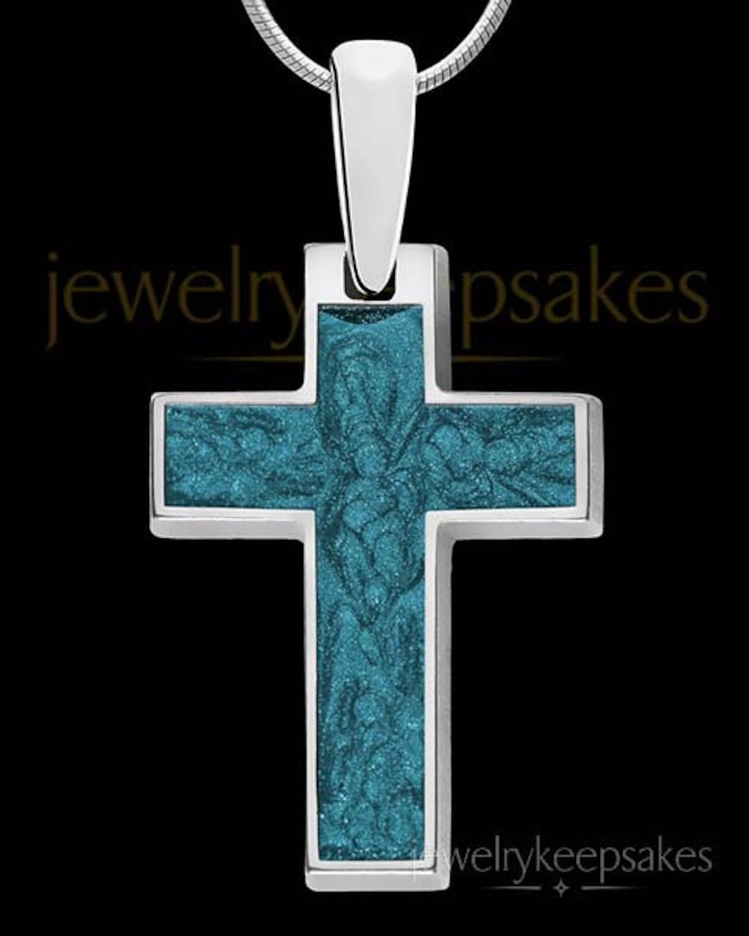 Cremation Ashes Jewelry Silver, Silver Custom Ashes in Jewelry Teal ...