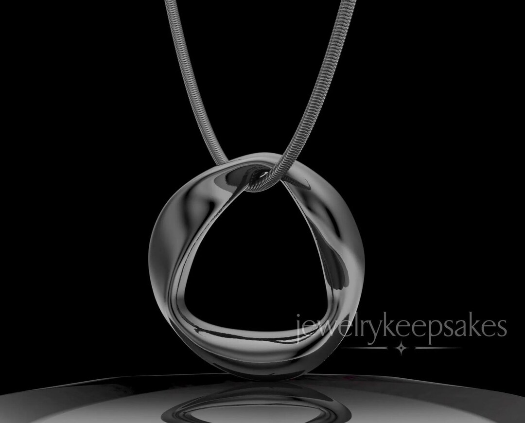 Black Cremation Ashes in Jewelry, Custom Gentle Twist Ashes in Jewelry Black, Waterproof Ashes ...