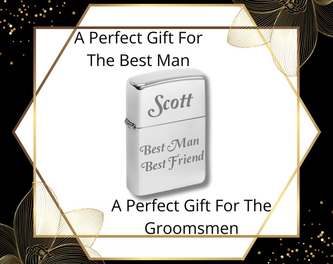 Best Man Gift, Personalized Best Man Gift, Personalized Lighter, Custom ...
