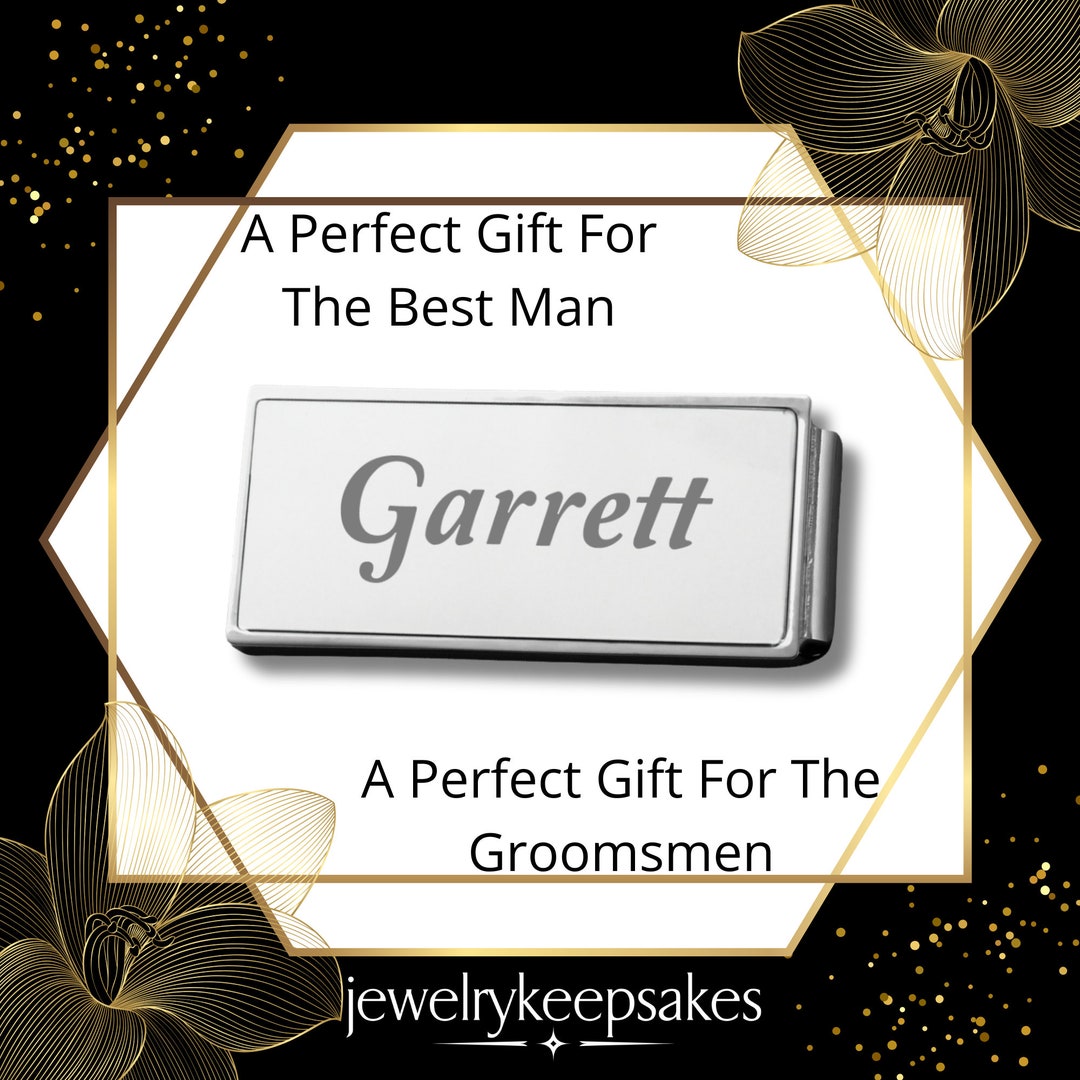 Best Man Gift - Wedding Party Gift - Personalized Money Clip - Best Man ...