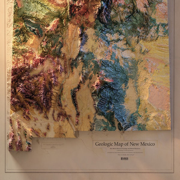 Geological Map of New Mexico - Etsy