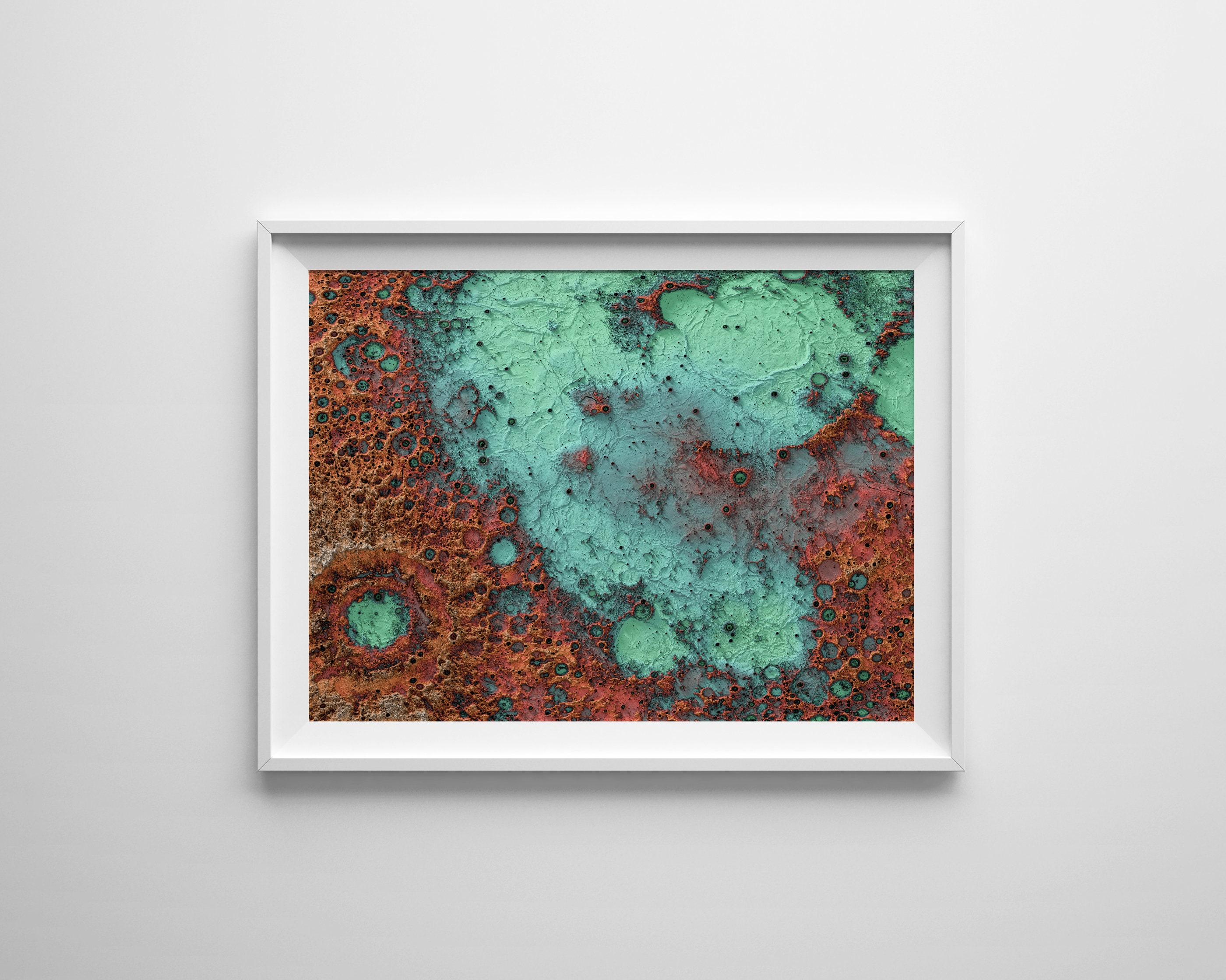The Moon Topography Hypsometric Tint 3 - Etsy