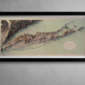 Long Island - Topography - Etsy