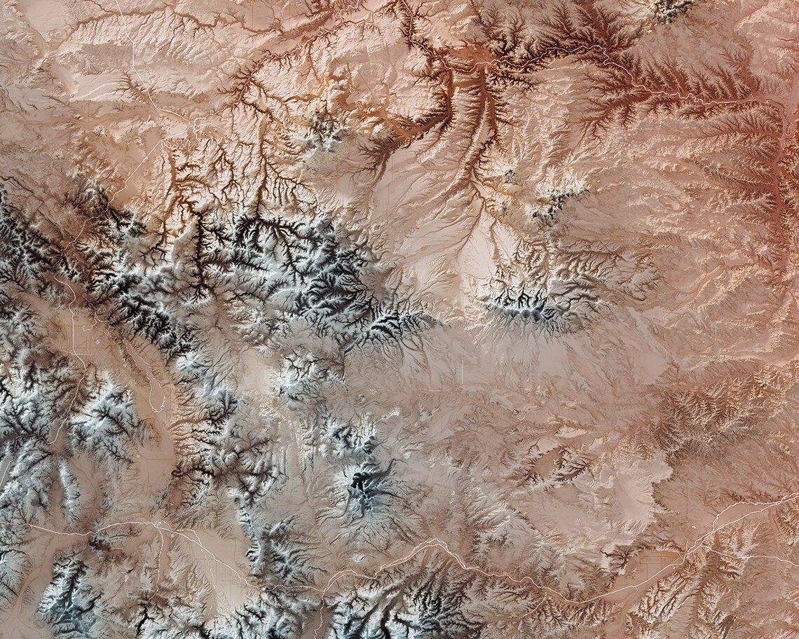 Montana Hypsometric Tint 8 - Etsy