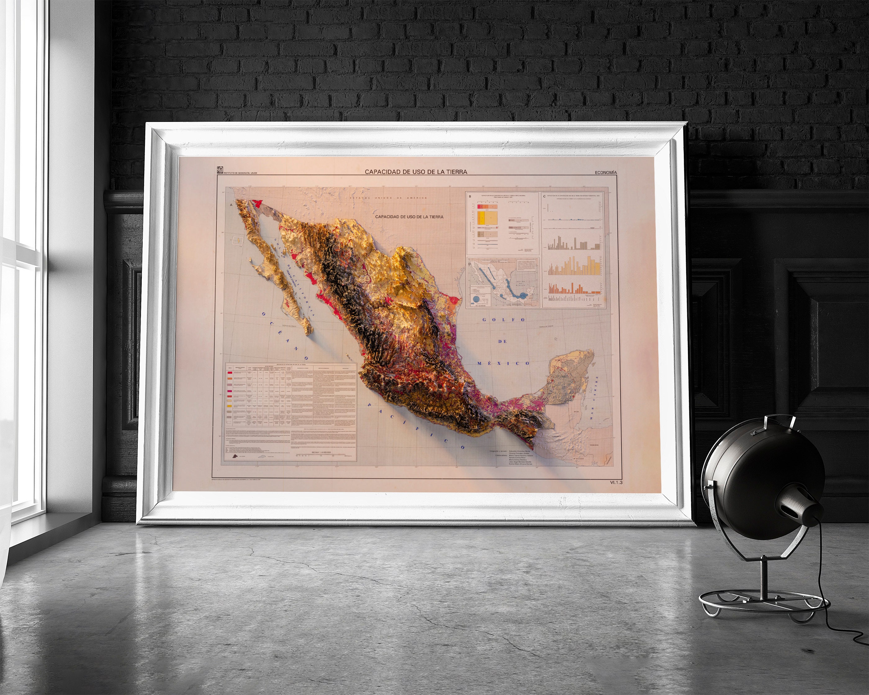 Mexico Geography & Land Use - Etsy